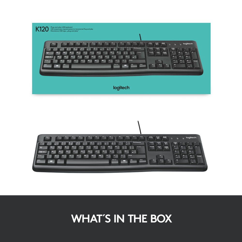 Logitech Keyoard K120 - English Layout...(920-002478)